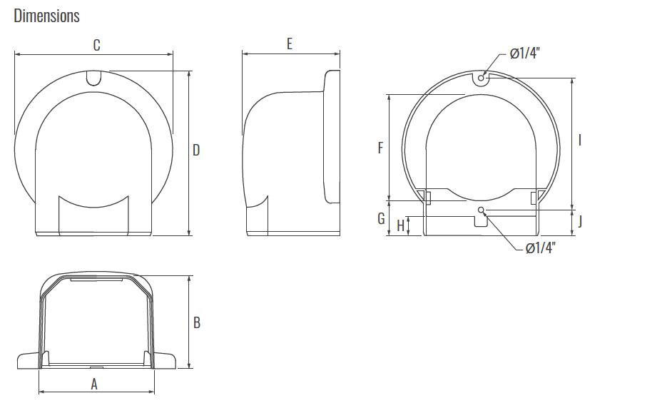 MWM Indoor Wall Inlet for A/C Cap - Inaba Denko