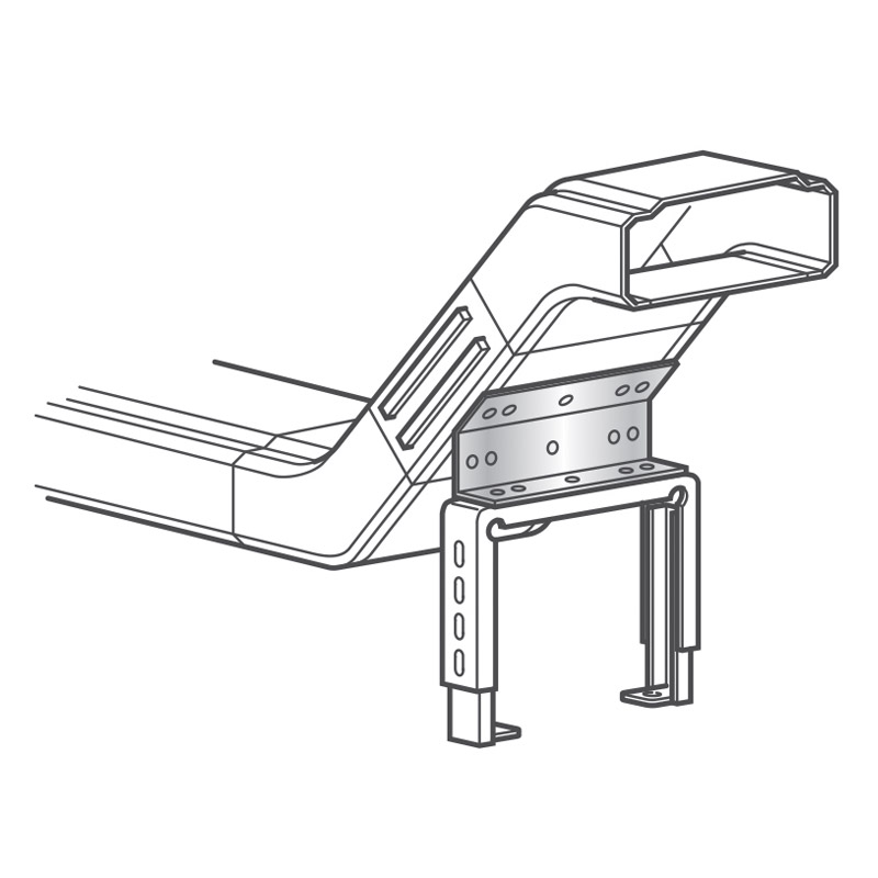 RZC Bracket Attachment Plate for Vertical Ell - Inaba Denko